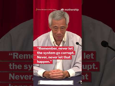 PM Lee shares a quote from the late Mr Lee Kuan Yew on the importance of keeping the system clean.