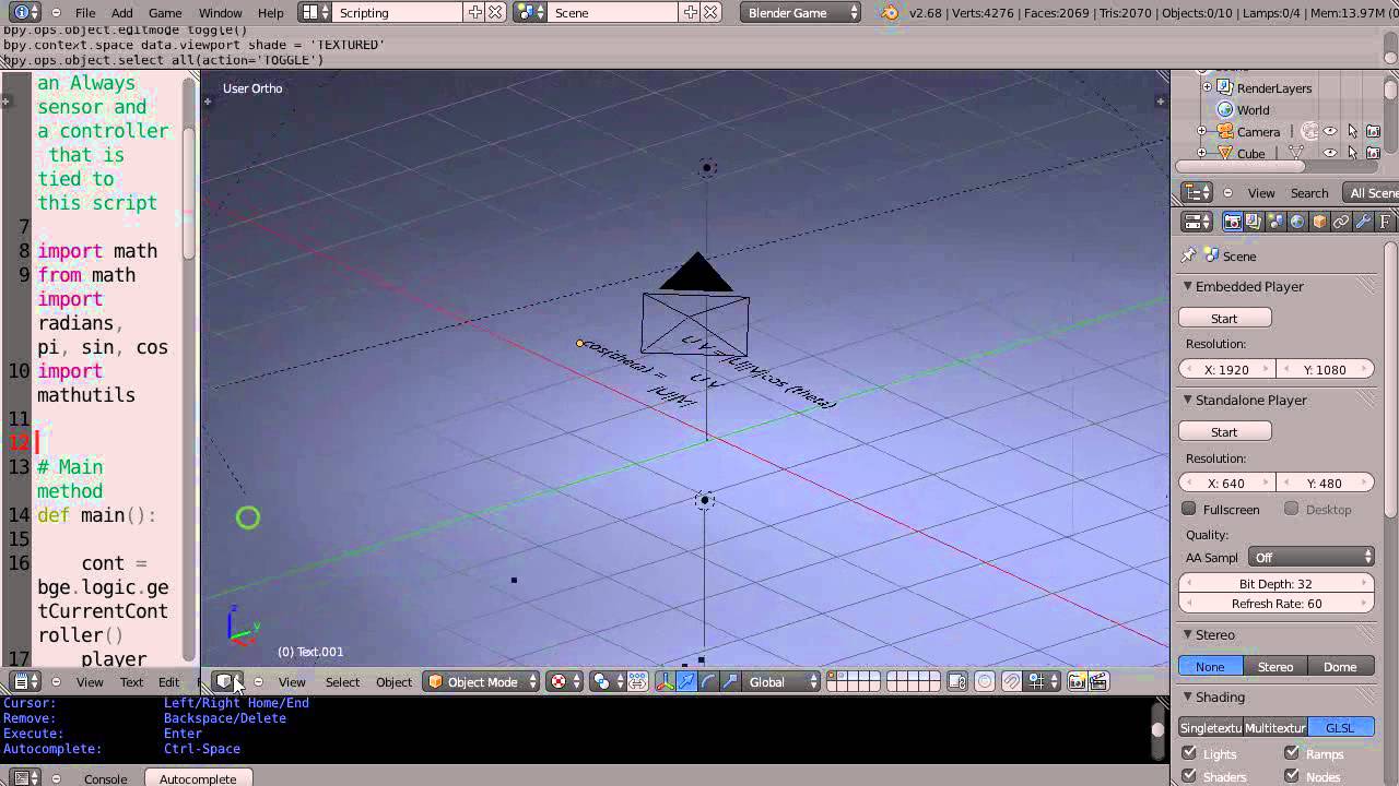 Blender - 3dTMW Python Lesson12 - Finding The Angle Between Two Vectors