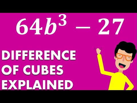 MATH| DIFFERENCE OF CUBES EXPLAINED + Example Solved