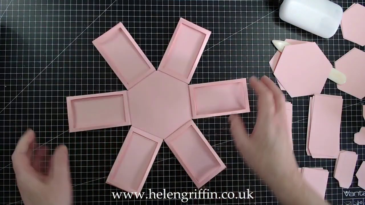 Simply Made Crafts Hexagonal Exploding Memory Box Tutorial From Helen Griffin
