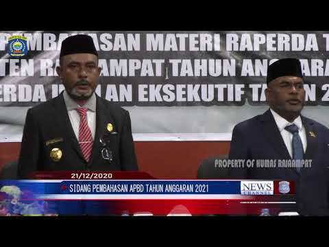 BUPATI AFU  MENGHADIRI PEMBUKAAN SIDANG PEMBAHASAN APBD 2021