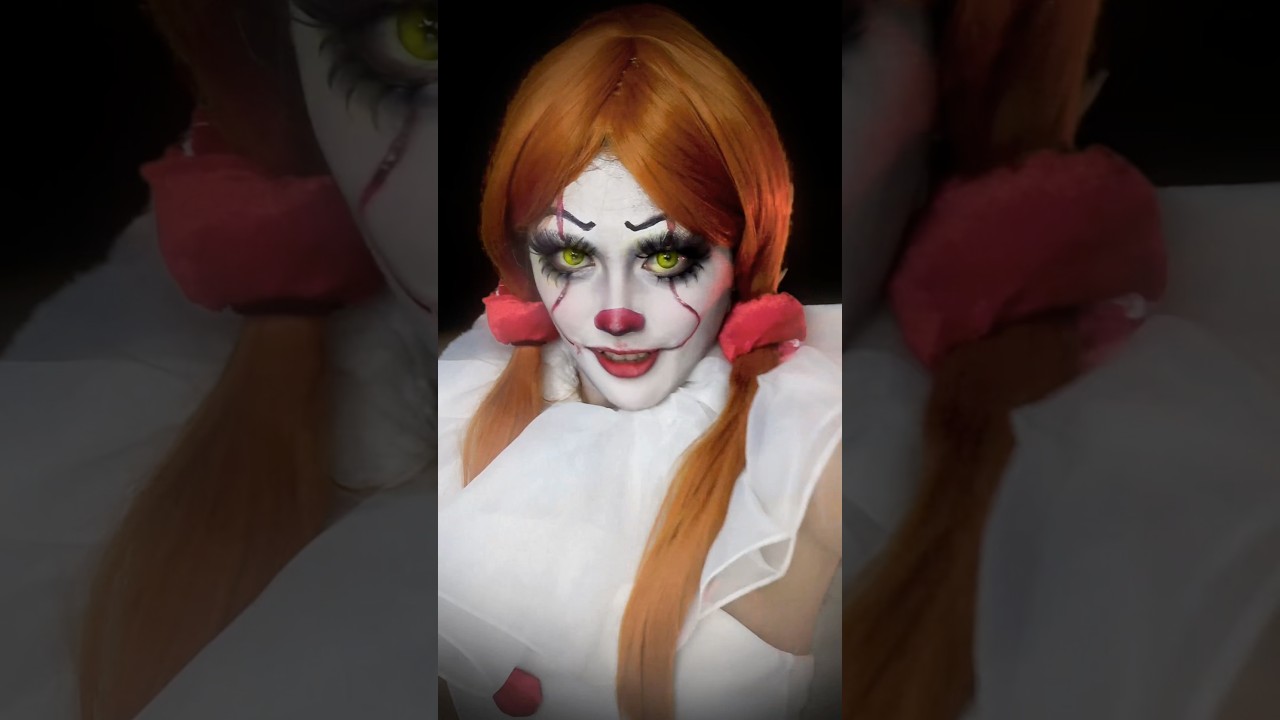 Pennywise Makeup Transition🎈 #pennywise #halloween #makeup #makeuptransition #makeuptransformation