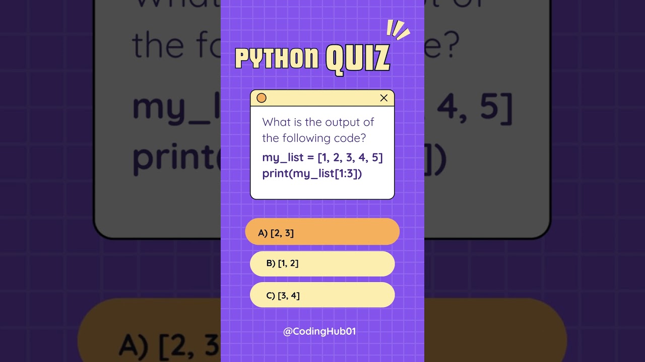 Python Quiz: Test Your Slicing Skills! 🧠🐍 #python #pythontutorial