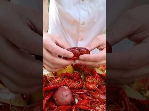 How to peel a crawfish. Full cook is on my channel #crawfish
