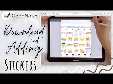 CÁCH TẢI SET STICKERS VÀ LƯU TRỮ TRONG GOODNOTES - How to Download and Import stickers to Elements