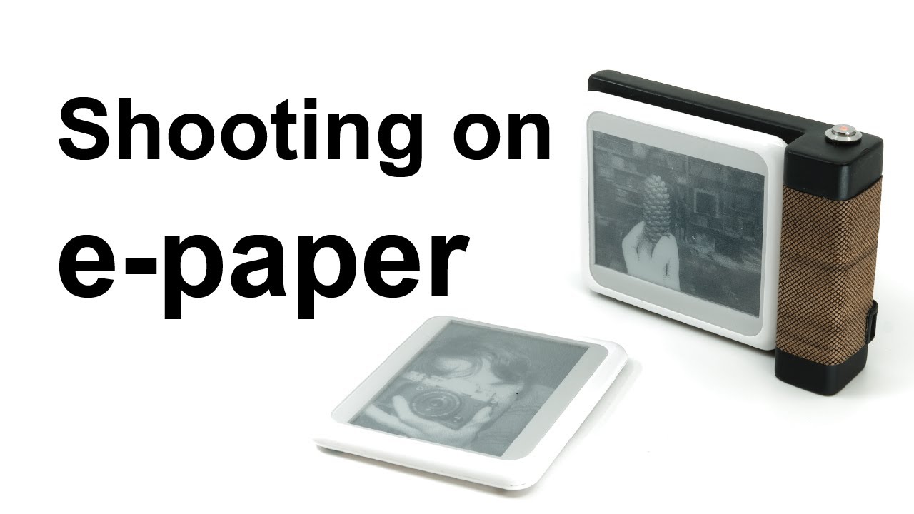 E-paper instant camera demo