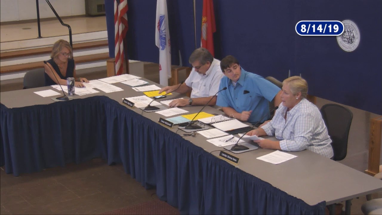 Deerfield Selectboard - August 14, 2019