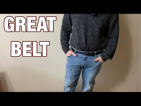 Marino’s Men Genuine Leather Dress Belt with Single Prong Buckle