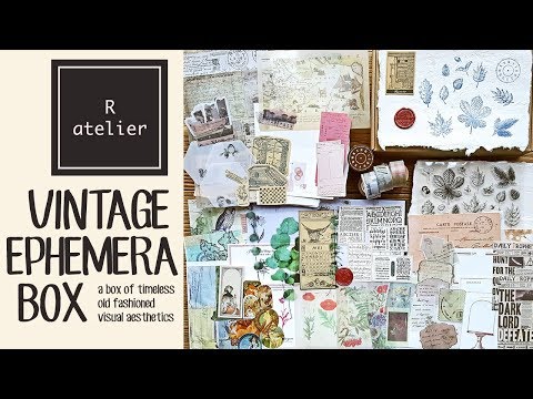 R atelier Vintage Ephemera Box Apr 2020