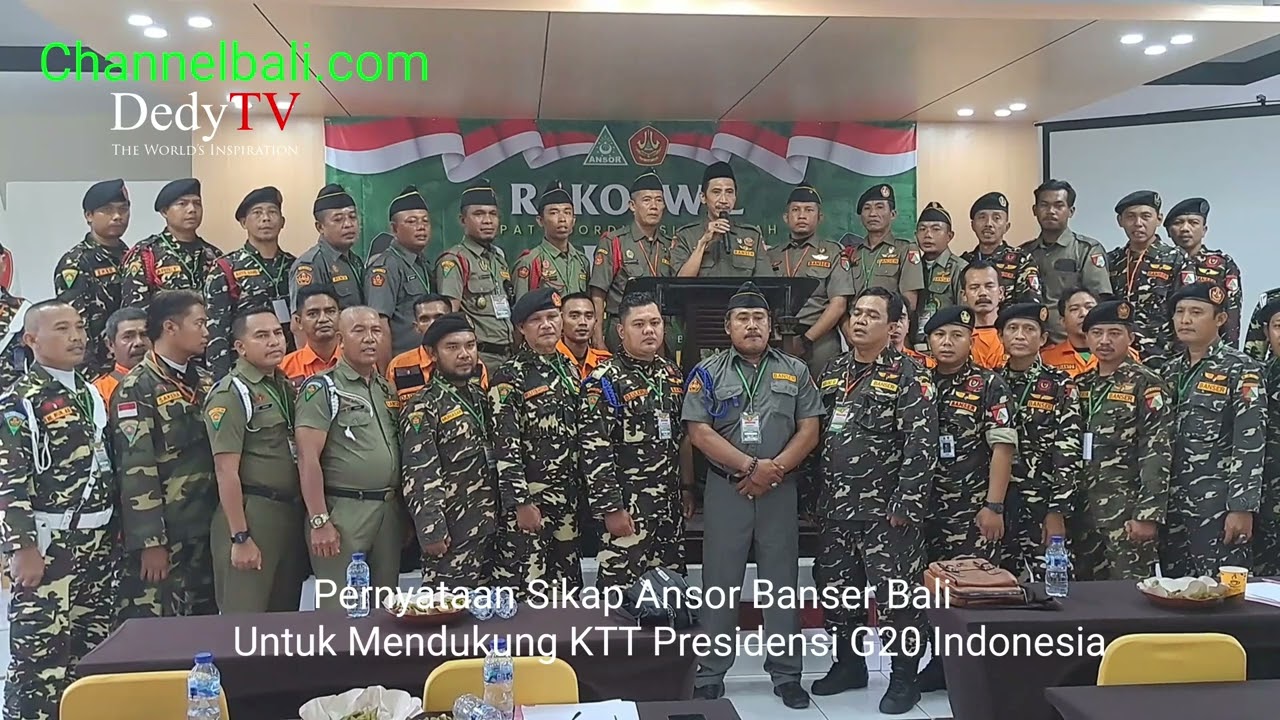 Ansor dan Banser Bali Siap Mendukung KTT Presidensi G20 Indonesia 2022 ...