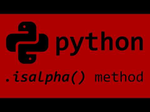 Python isalpha() string method