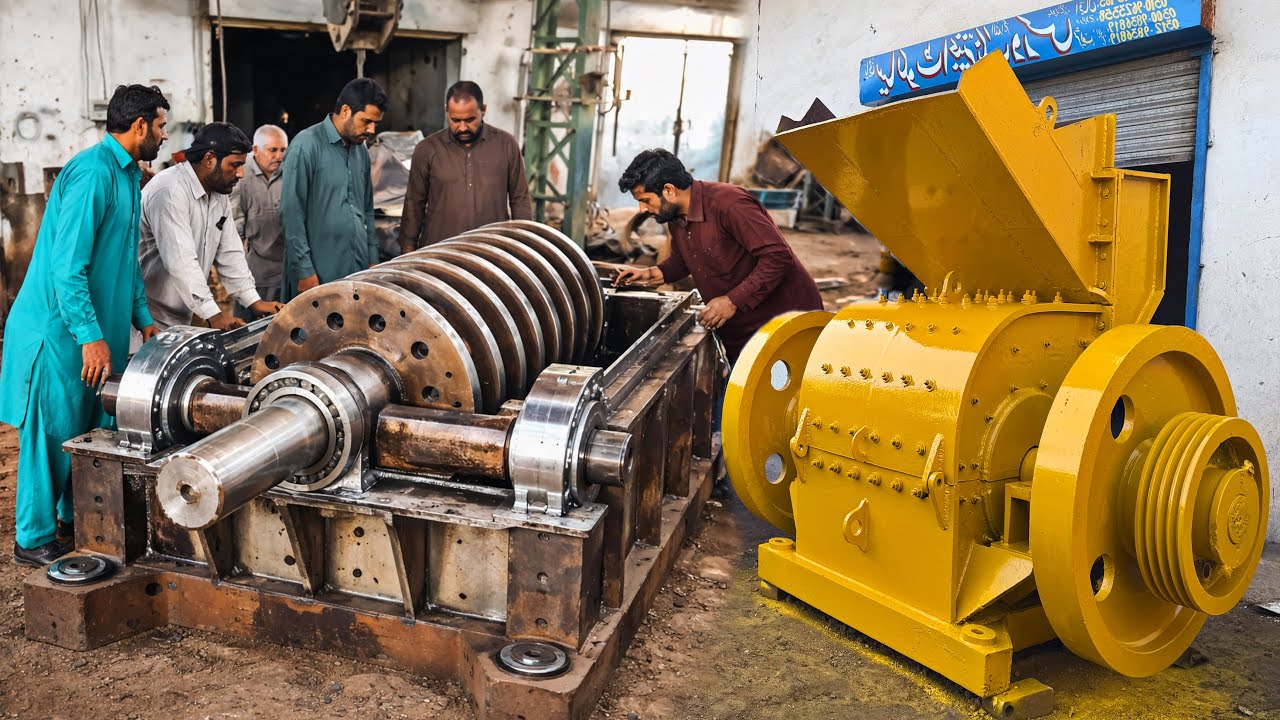 Amazing Manufacturing Process of Giant Stone Crusher Machine | How Jaw Stone Crusher Made in Factory