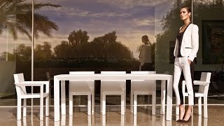 Vondom Frame outdoor bar height table. Patio, Plastic.