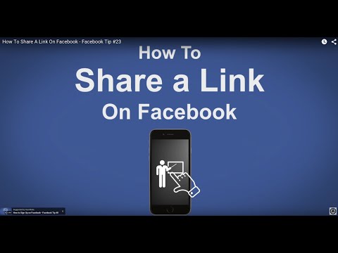 How To Share A Link On Facebook - Facebook Tip #23