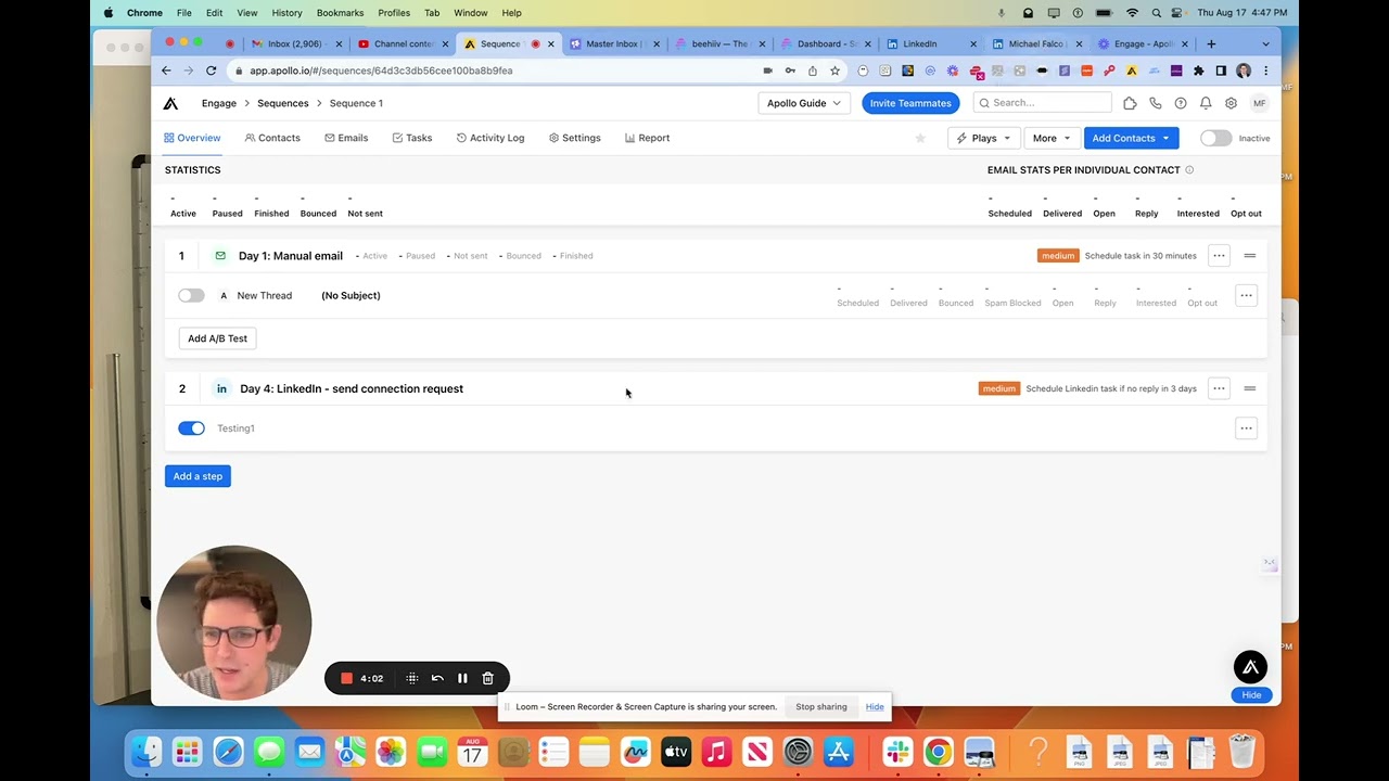Using the Apollo.io Linkedin Integration