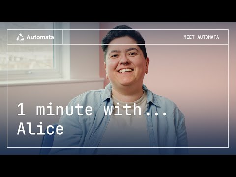 1 minute with Alice, Senior Product Applications Scientist