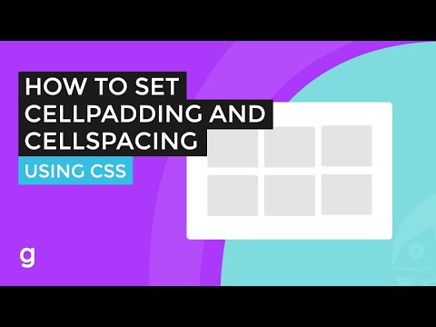 How To Set Cellpadding and Cellspacing Using CSS | EASY