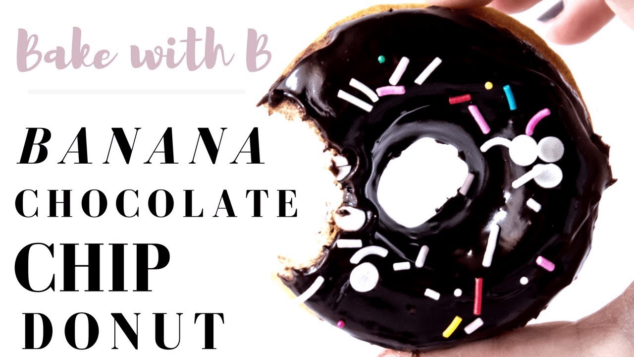 Healthy(ish) Banana Chocolate-Chip Donut