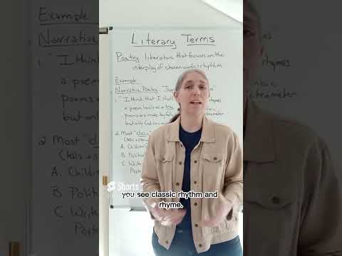 What is Narrative Poetry? Improve Your English Vocabulary and Writing! #shorts #backtoschool
