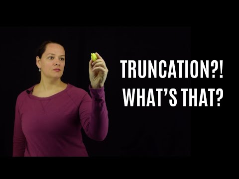 What is truncation? A wee English language lesson