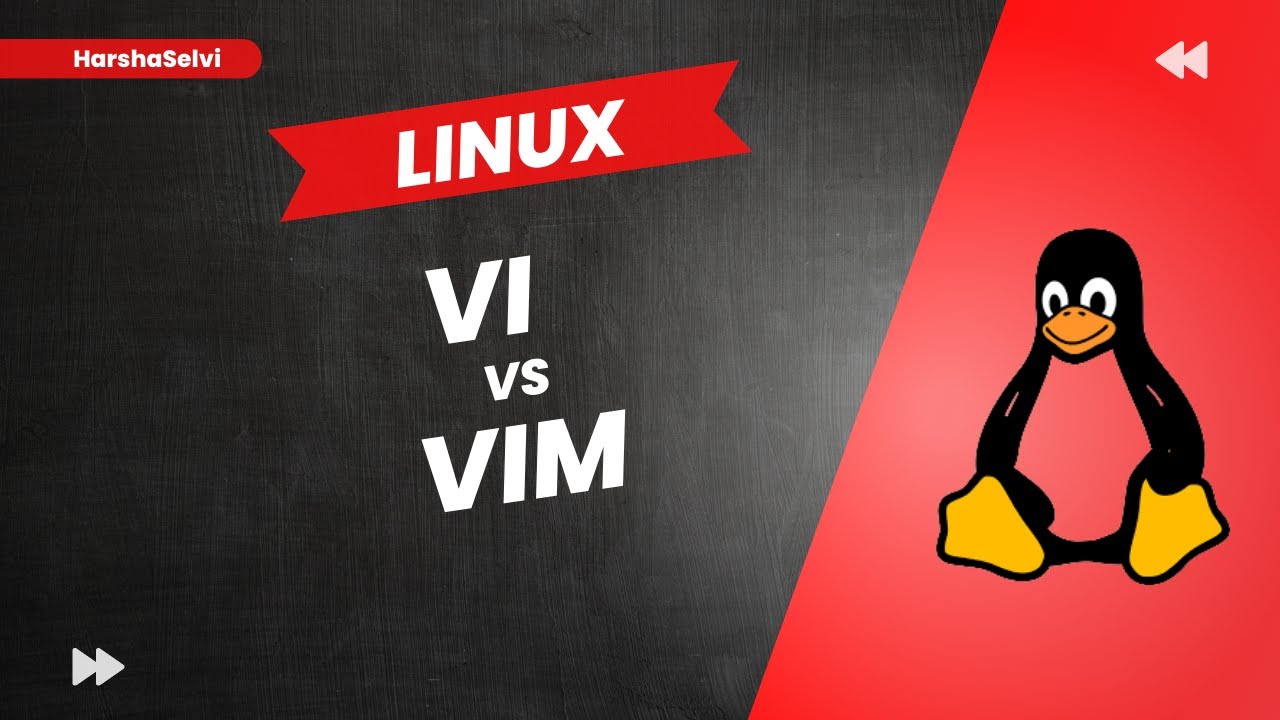 Linux Vi vs Vim |  Tamil | HarshaSelvi