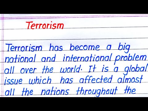 Terrorism Essay in English || Essay on Terrorism in English || Paragraph on Terrorism