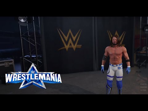 WWE 2K22: AJ Styles WrestleMania 38 Attire + Render