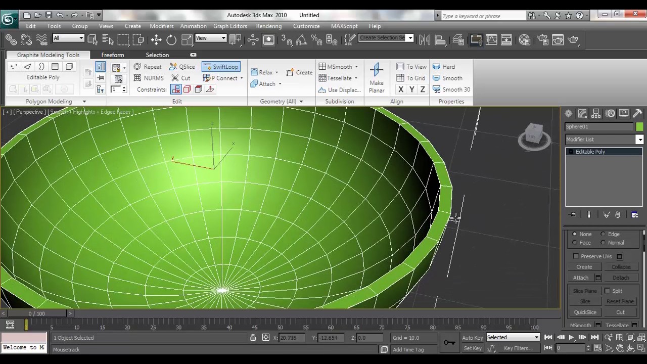 3ds max Modeling Tutorial: How to model plastic cup using Editable poly