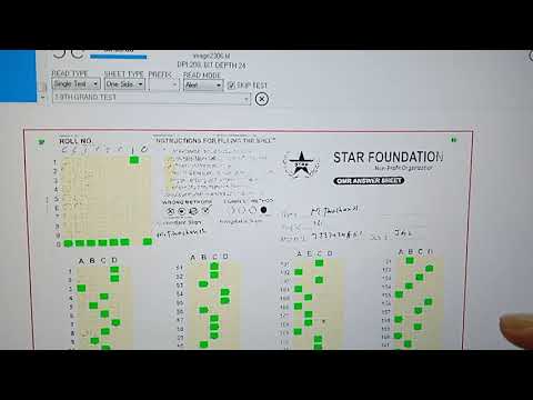 How to calculating OMR SHEET in MACHINE