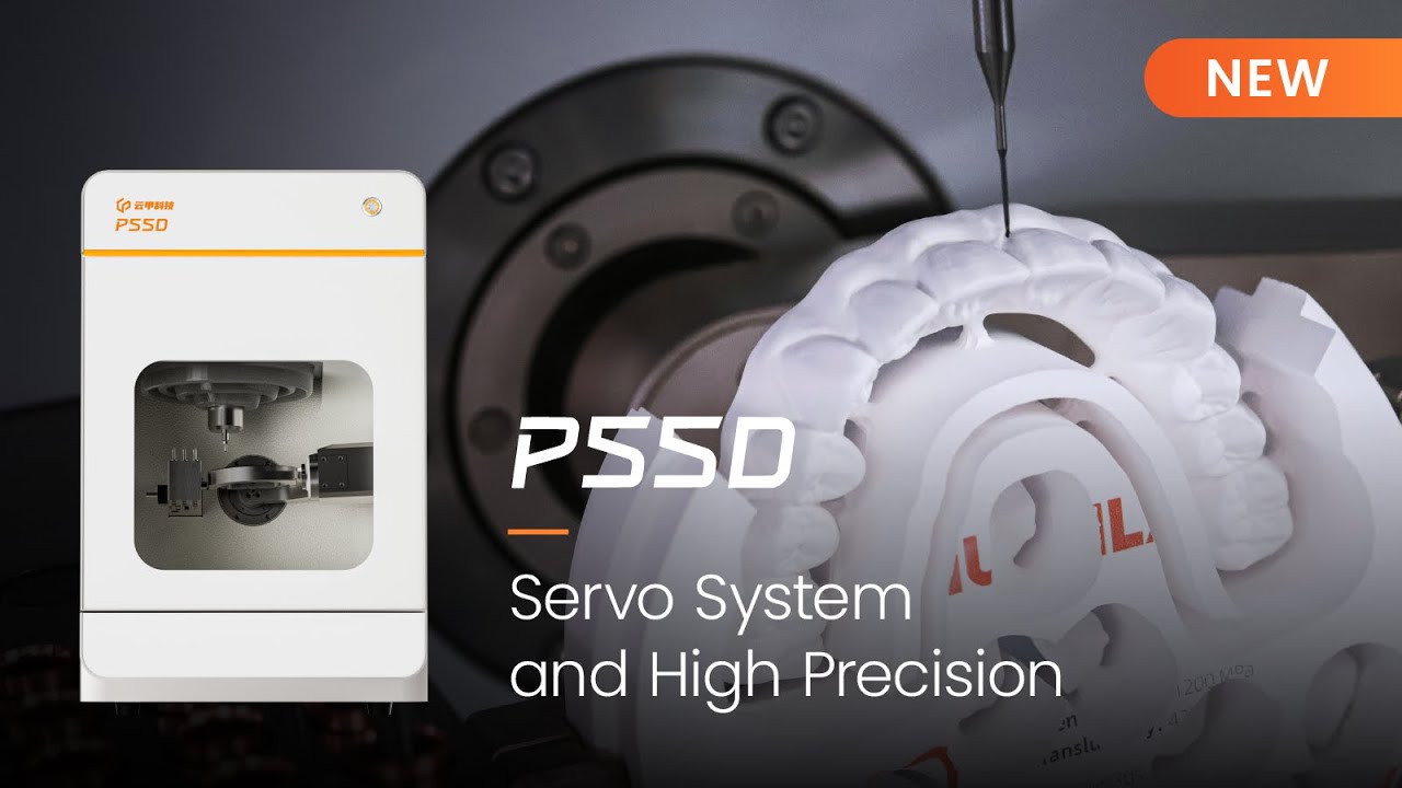 UP3D P55D Dry Dental Milling Machine | Smart Servo Precision, Plug-and-Play Efficiency