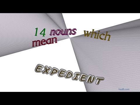 expedient - 14 nouns synonym of expedient (sentence examples)