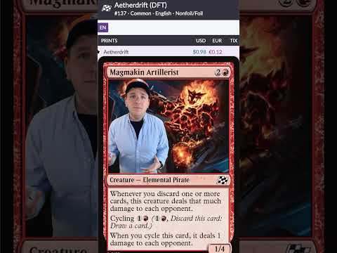 NEW CYCLE STORM CARD?! Magmakin Artillerist from Aetherdrift (MTG DFT) | Magic: The Gathering MTG