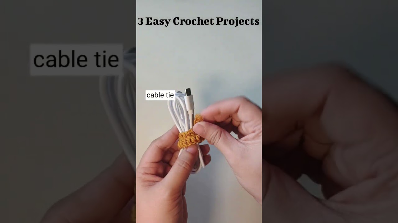 3 Super Easy and Useful Crochet Projects for Beginners #shorts