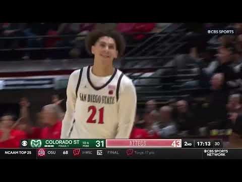 SDSU MEN'S HOOPS HIGHLIGHTS: AZTECS 75, COLORADO STATE 60