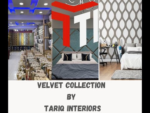 Tariq Interiors Multan || Velvet collection of wallpapers .