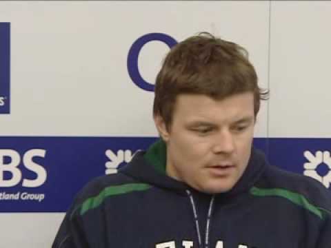 Brian O'Driscoll press conference tomato