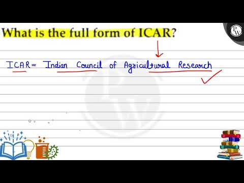 What is the full form of ICAR?