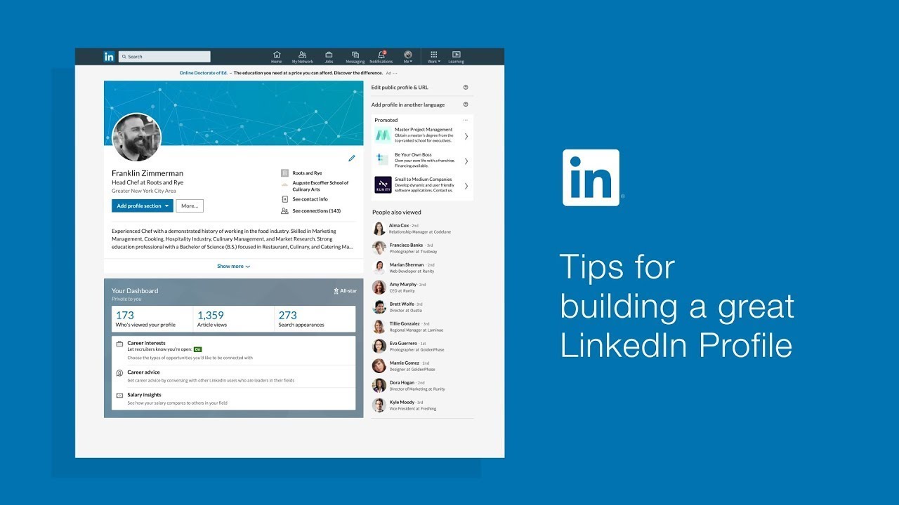Optimizing Your LinkedIn Profile