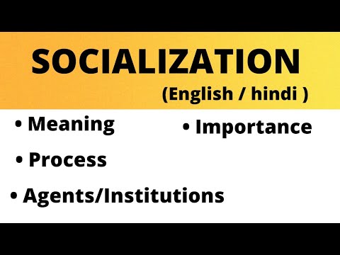 Socialization ||BA psychology :definition ,Agents\institution , importance, process