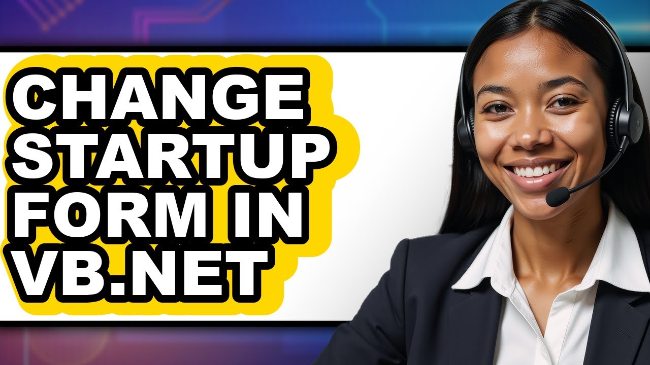 How to Change Startup Form in Vb.net (only Way)
