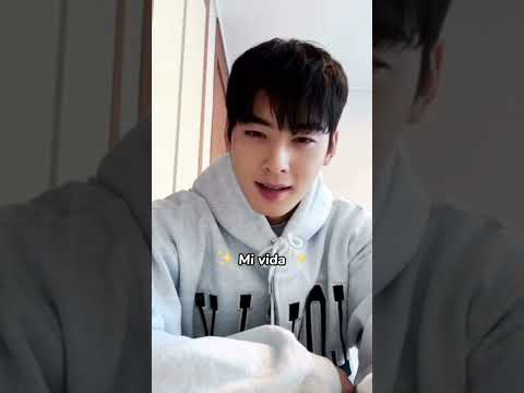 cha eun woo hablando español, auxilio como se respira 😵🥴 #chaeunwoo