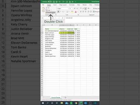 Ms Excel spreadsheet trick and tips