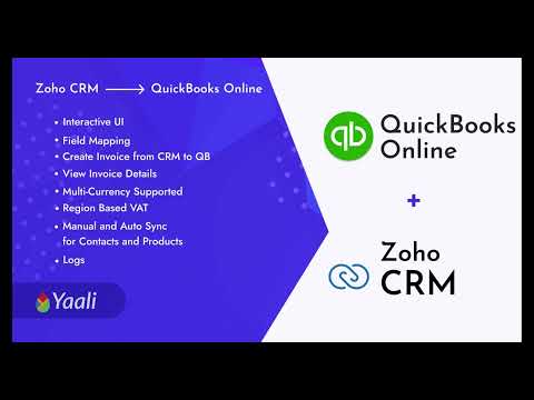 Zoho CRM QuickBooks Integration - Two way Sync (Zoho Extension)