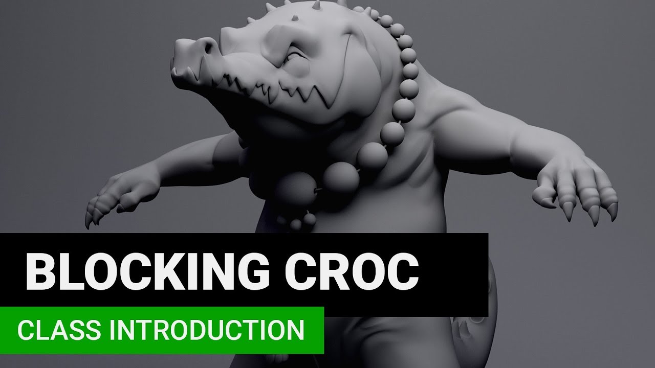 Croc: Blocking The Model In Maya (Overview)