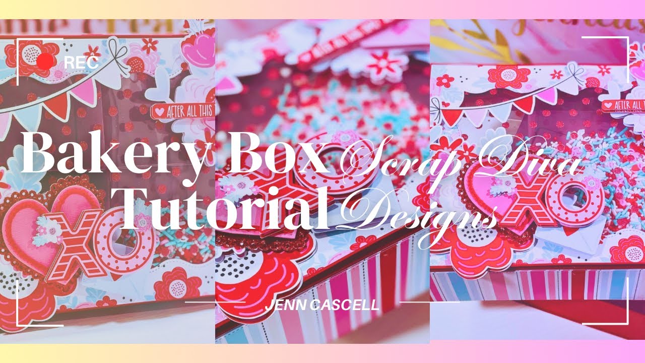 Bakery Box Tutorial for Scrap Diva Designs @ScrapDiva29