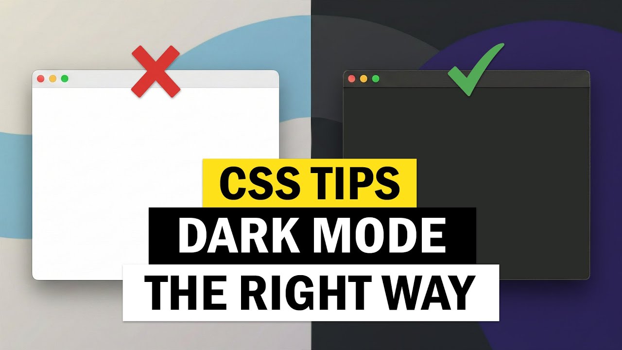 CSS Tips - Right Way to Toggle Dark Mode