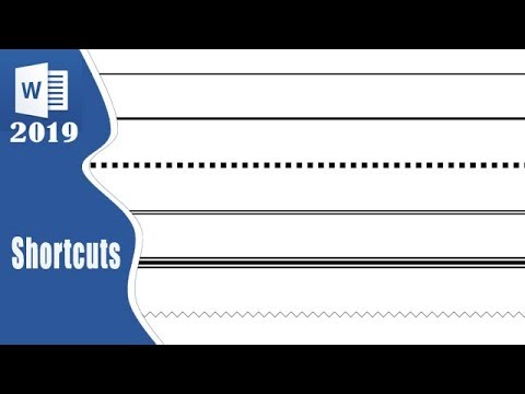 How to insert a line in MS word