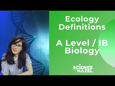Key Ecology Definitions | A LEVEL & IB BIOLOGY