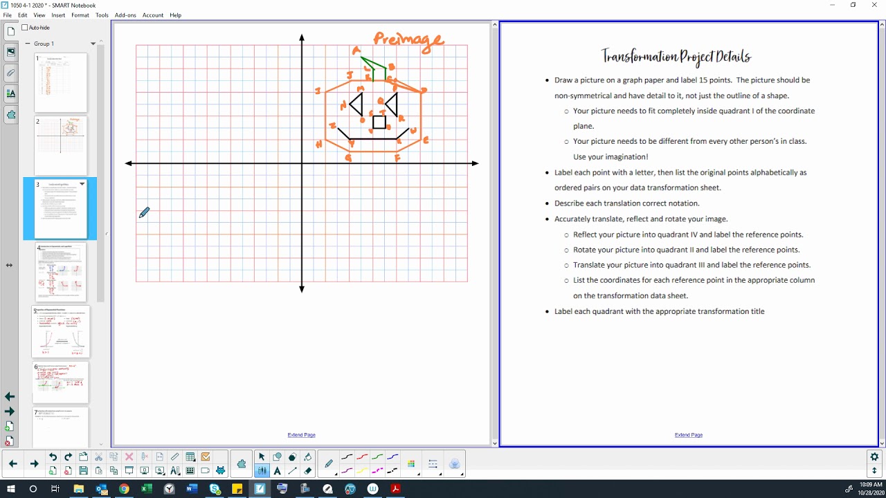 Modern Math transformation Project example