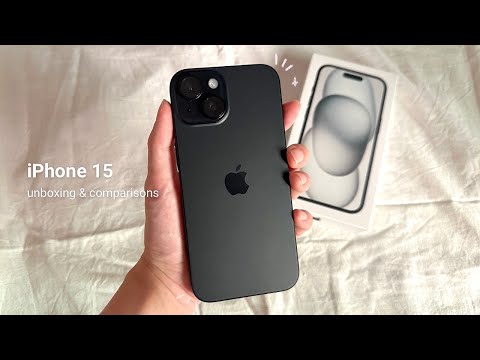 iPhone 15 aesthetic unboxing ο£Ώ same as iPhone 14 pro? cameras comparison, new iOS 17 features
